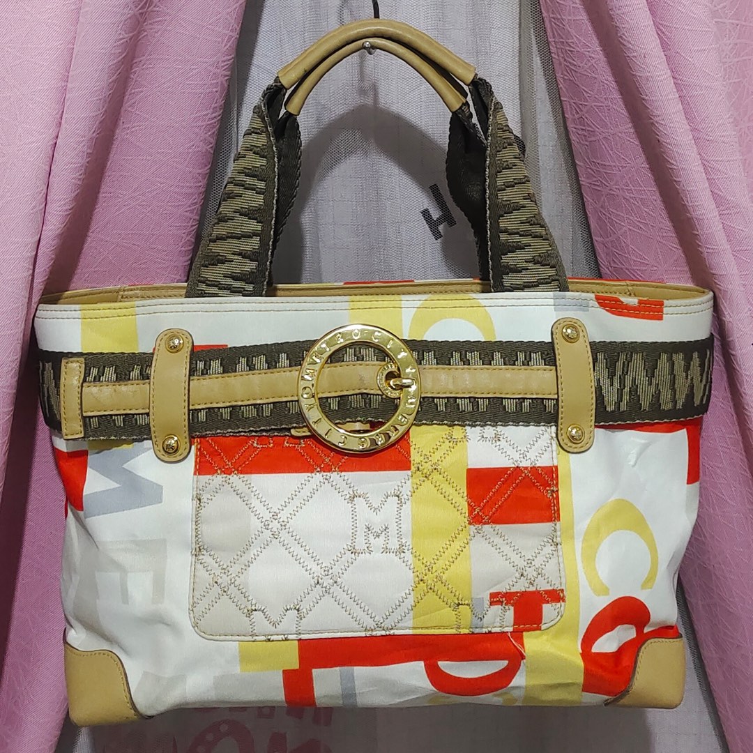 Tas handbag metrocity metro. Tas tote metro nilon mix kulit preloved ...