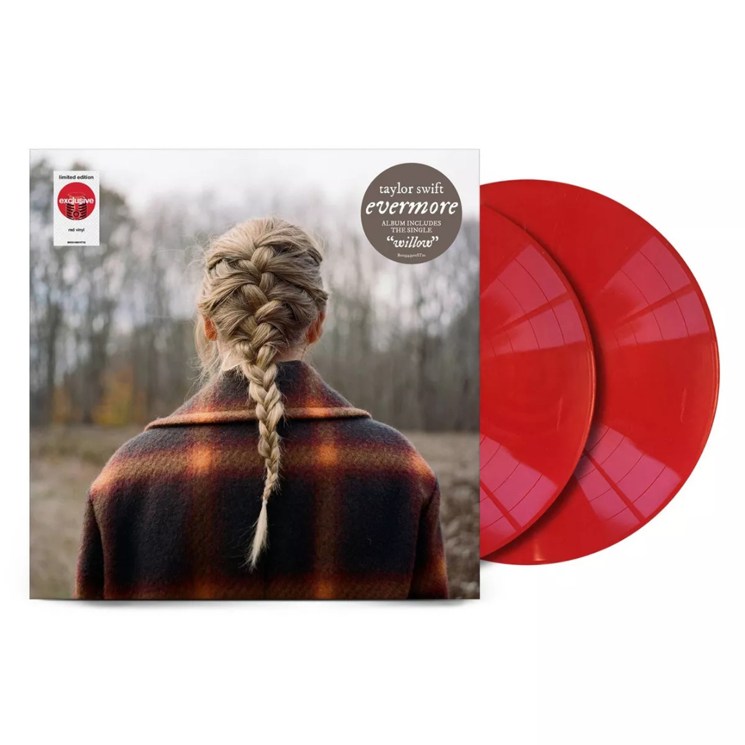 Taylor Swift - Evermore (Target Exclusive) (Red) vinyl, Hobbies & Toys ...