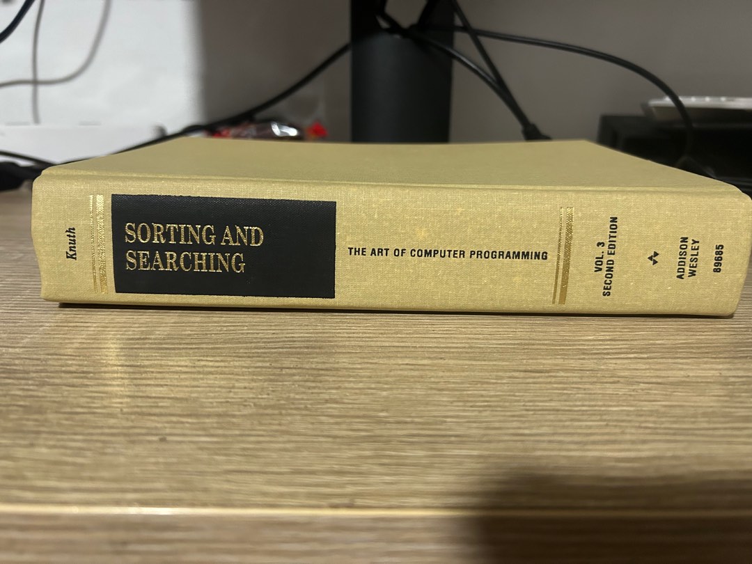 The Art of Computer Programming Volume 3 by Donald Knuth, Hobbies & Toys, Books & Magazines ...