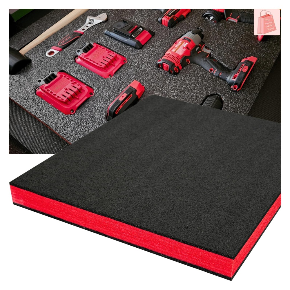 Tool Box Foam 1PC 18x12x2 inch, Foam Inserts for Cases, Polyethylene ...