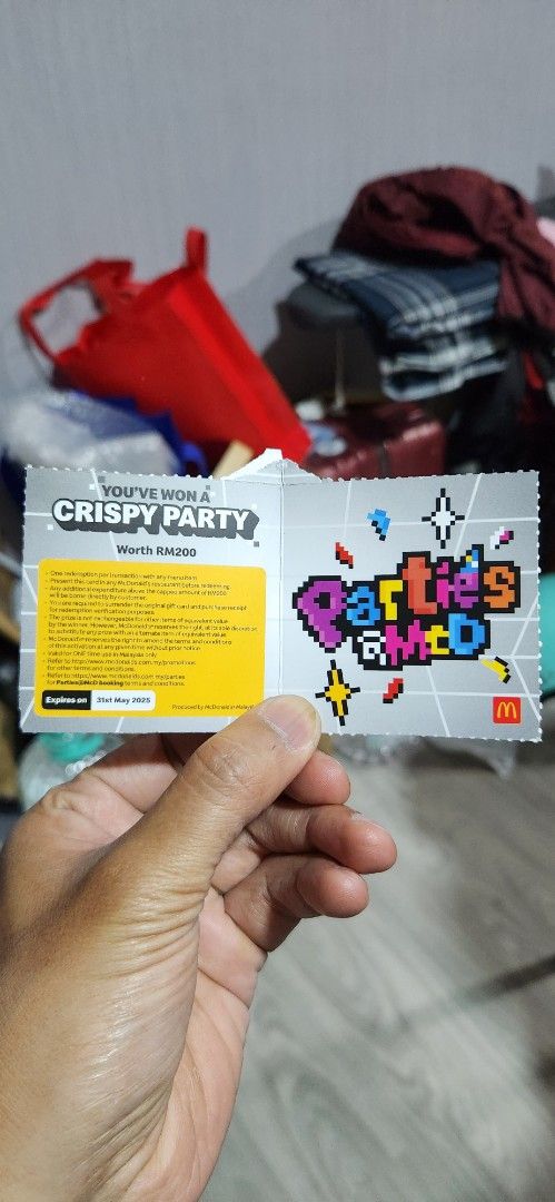 VOUCHER MCD RM200, Food & Drinks, Other Food & Drinks on Carousell