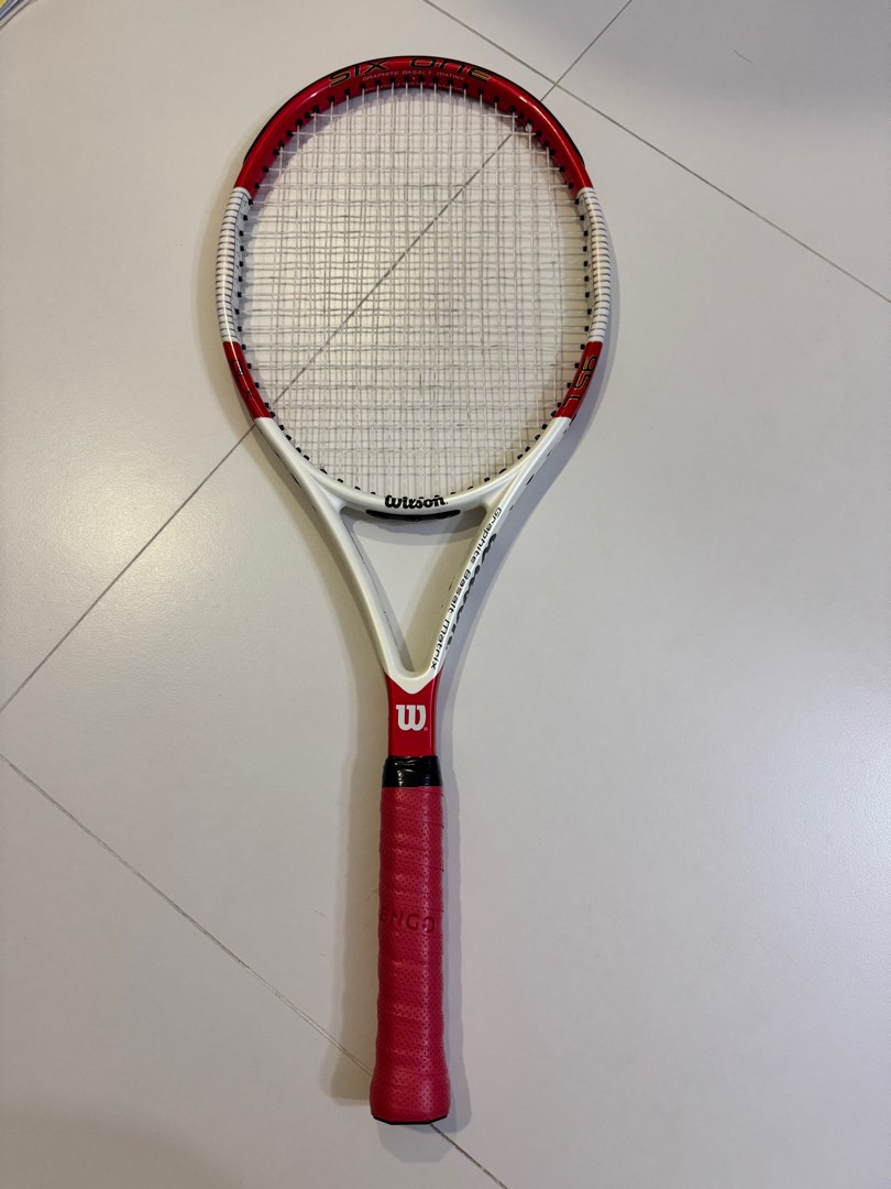 Wilson Six One 95L tennis racket, Sports Equipment, Sports & Games ...