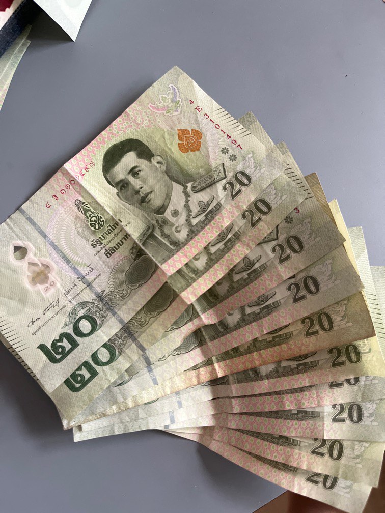 20 Baht Notes, Hobbies & Toys, Memorabilia & Collectibles, Currency on ...