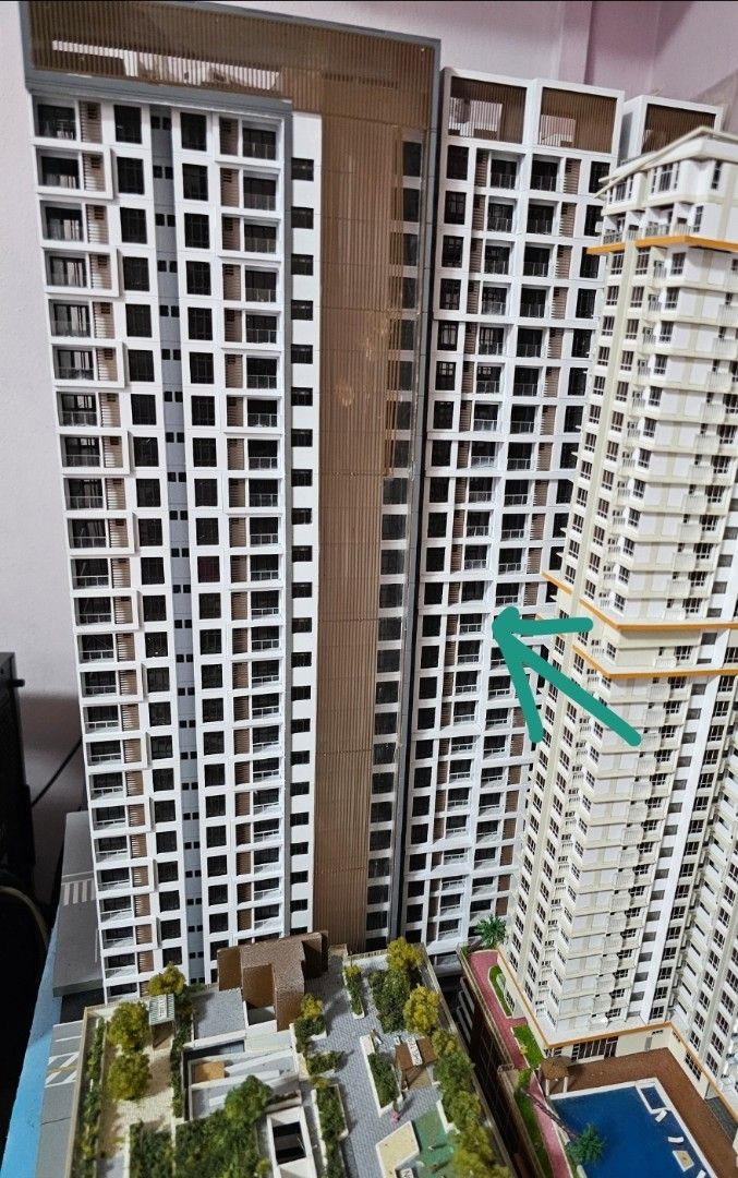27 storey HIGH RISE architectural building flat hdb scale model 住宅 铁道模型 ...