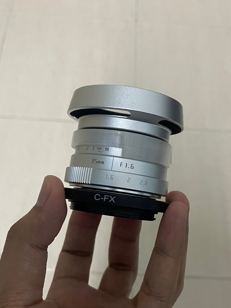 35mm f1.6 C mount (Fuji adapter), Photography, Lens & Kits on Carousell