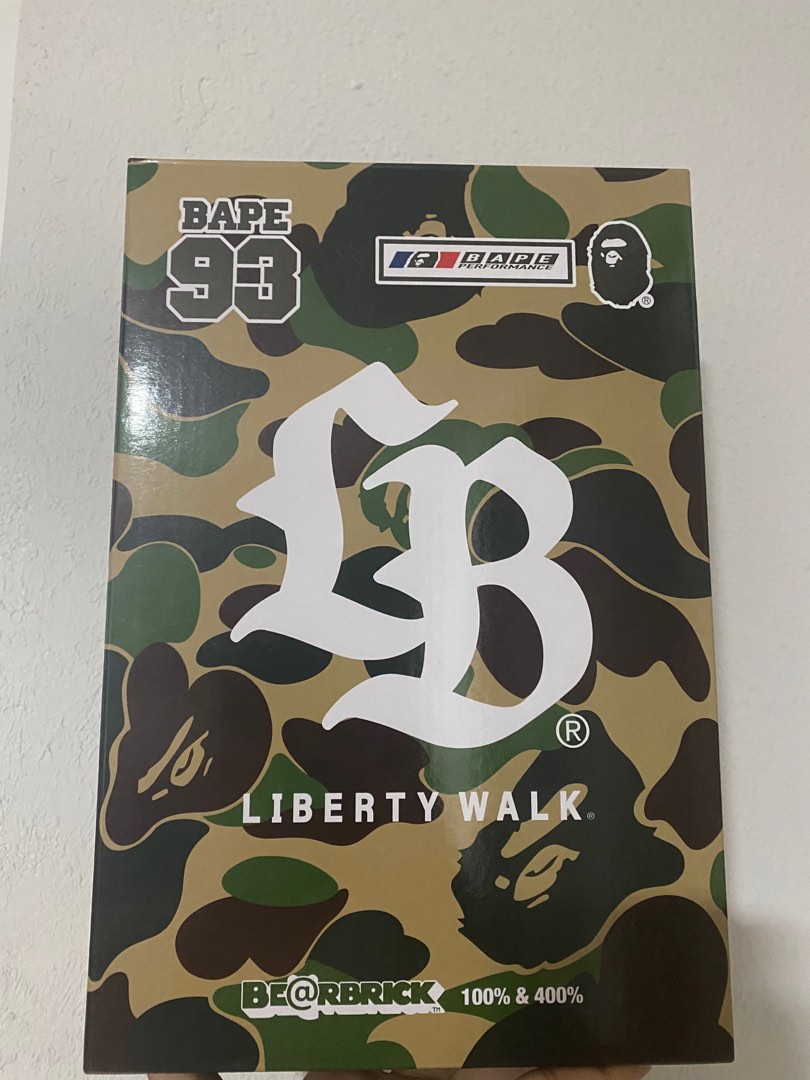 400% + 100% Bearbrick ( BAPE X LIBERTY WALK ), Hobbies & Toys, Toys ...