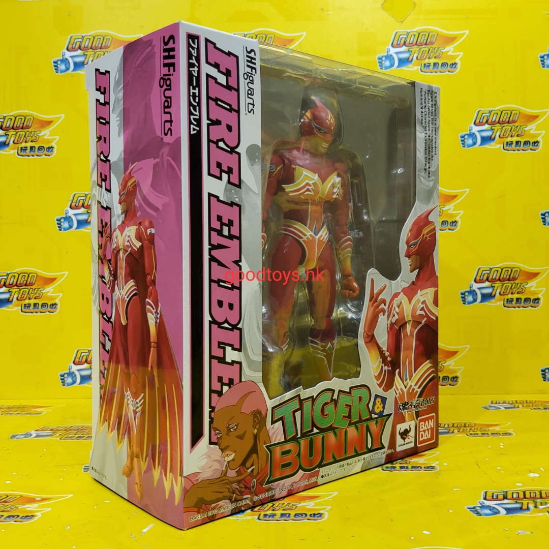 中古已開封 BANDAI 魂商店限定 SHF TIGER & BUNNY FIRE EMBLEM 虎與兔 彌敦西摩 火焰紋章, 興趣及遊戲, 玩具 & 遊戲類 - Carousell
