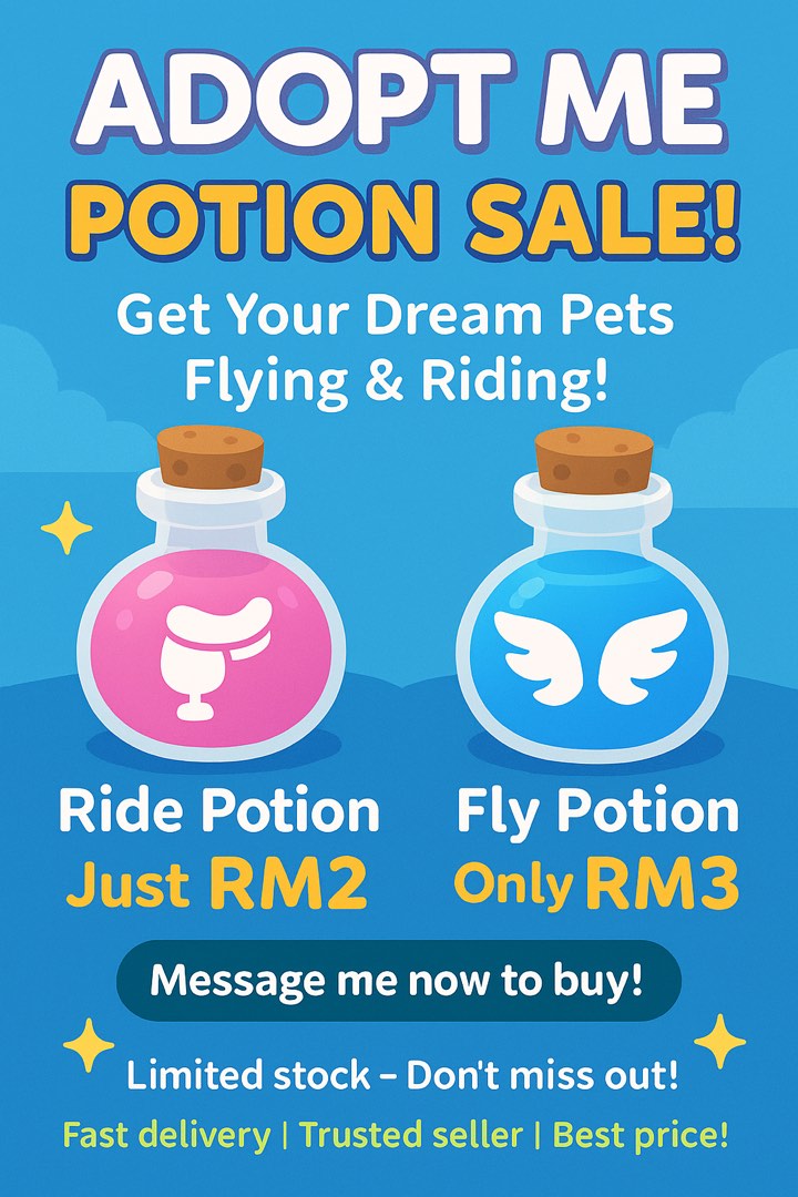 Adopt me potion for sale!, Video Gaming, Gaming Accessories, In-Game ...