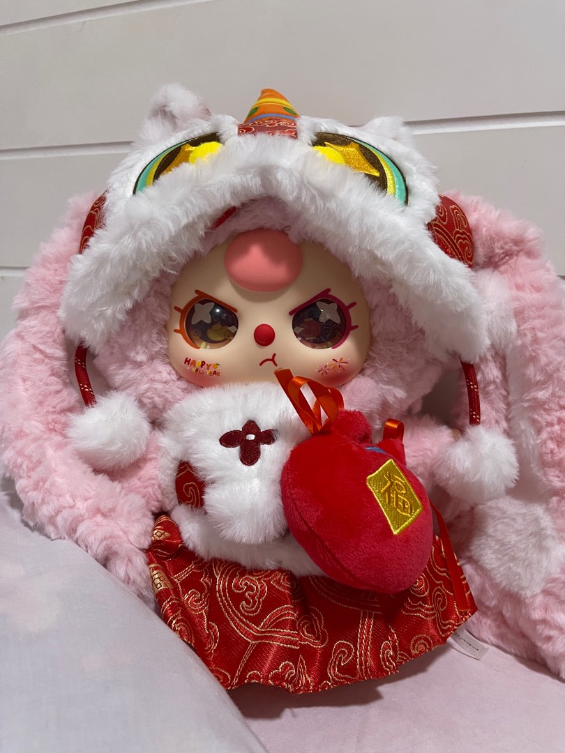 Baby Three 400% Chinese New Year Limited Edition Pink Bunny (tags: bb3 lunar cny liila nommi 600 ...