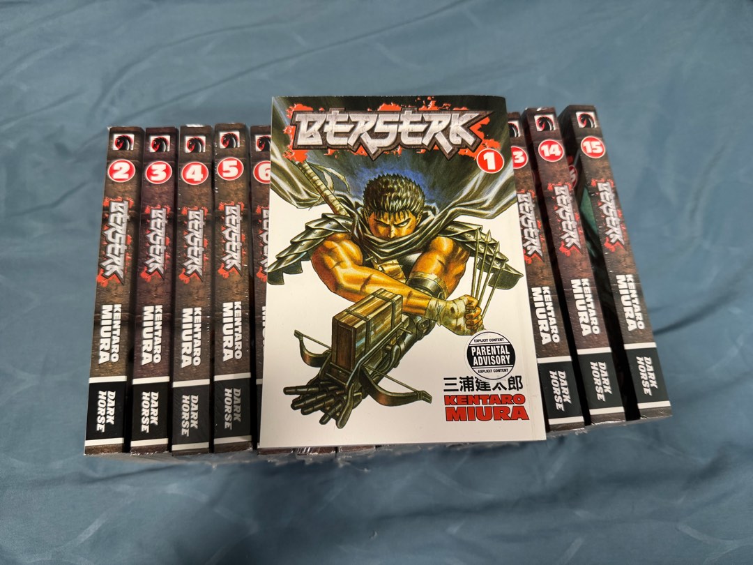 Berserk manga volume 1-15, Hobbies & Toys, Books & Magazines, Comics ...
