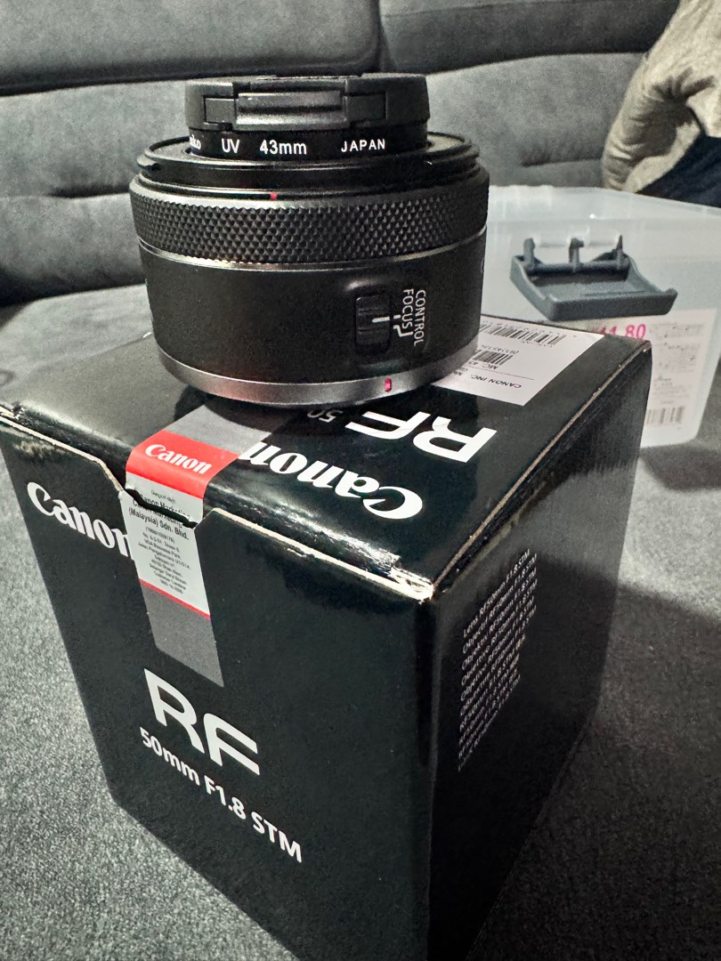 Canon lens RF 50MM F1.8 STM autofocus/Potrait 98% new, Photography ...