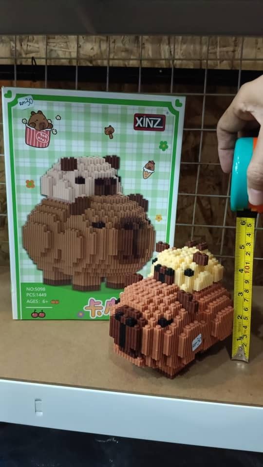 Capybara lego brick cute toy animal brown insta, Hobbies & Toys, Toys ...