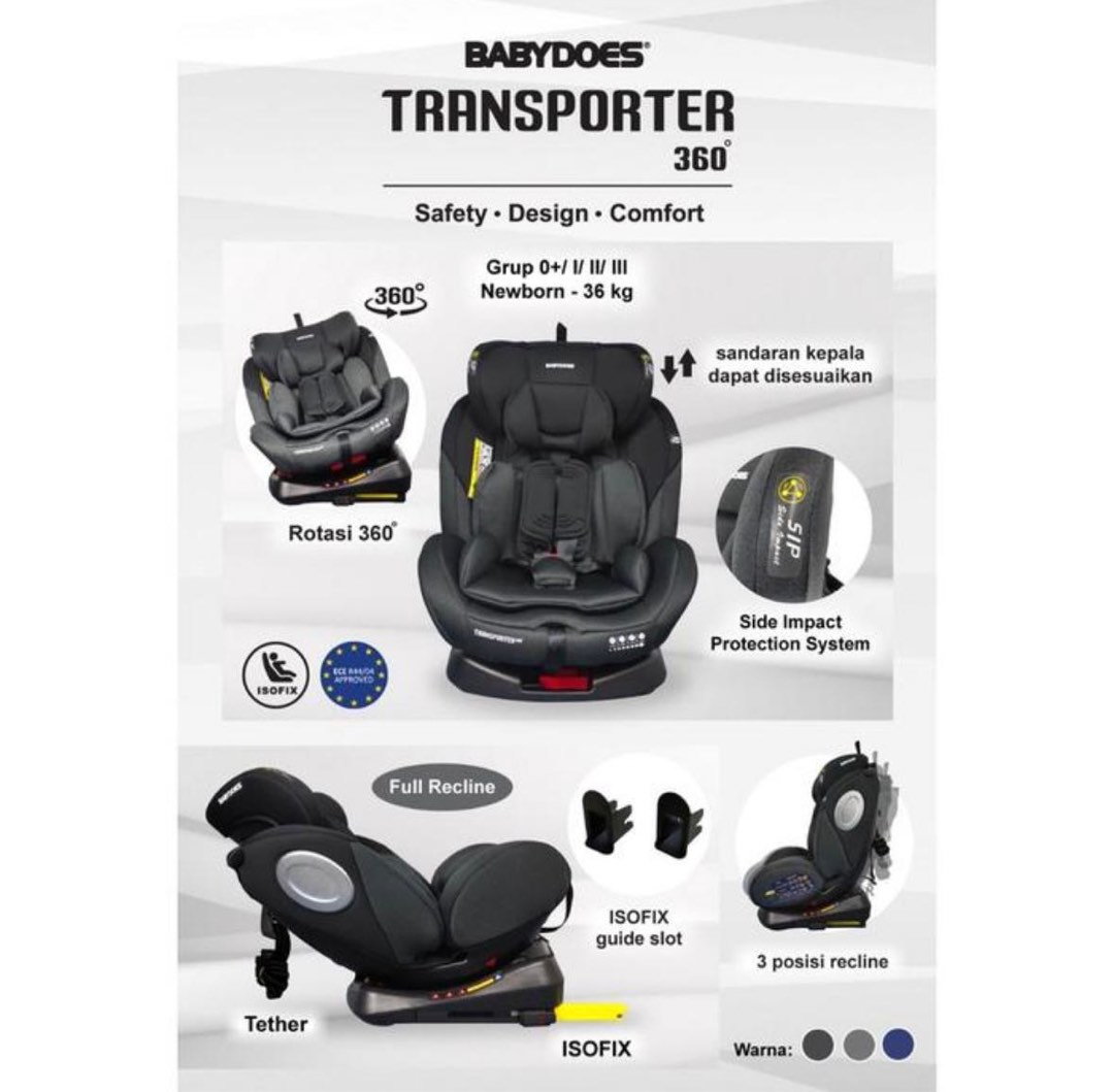 Car Seat Babydoes Transporter 360, Bayi & Anak, Kereta, Kursi Goyang & Gendongan Bayi di Carousell