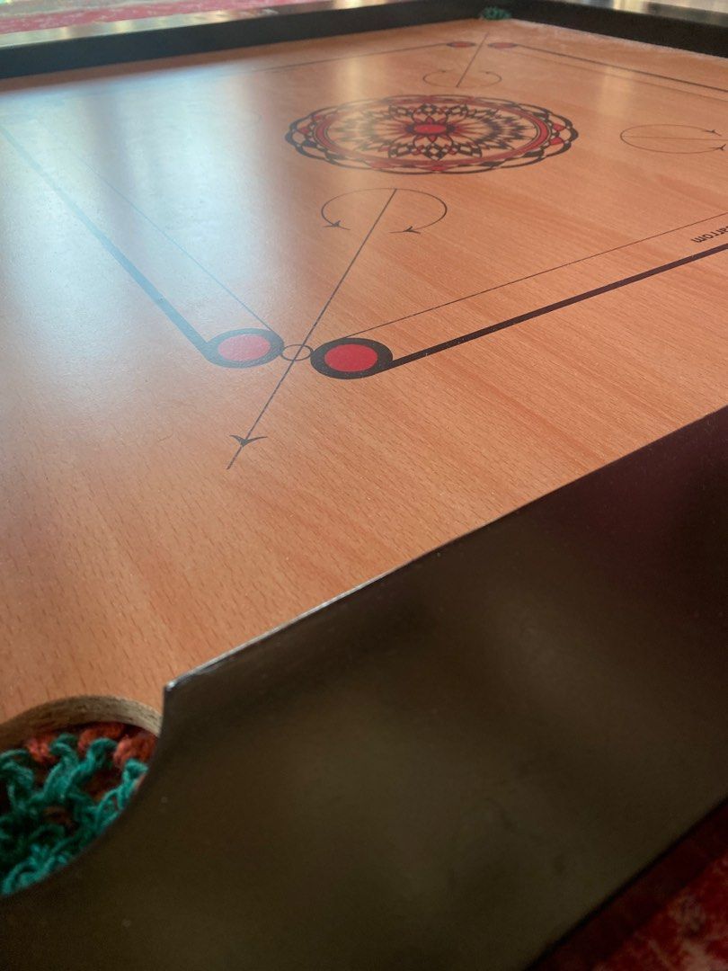 Carrom board fullset 90 X 90cm papan karom, Sports Equipment, Other ...