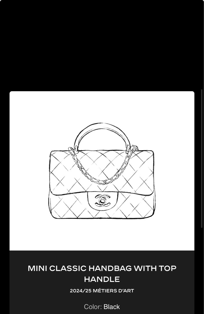 Chanel Mini Classic Handbag with Top Handle, Luxury, Bags & Wallets on ...