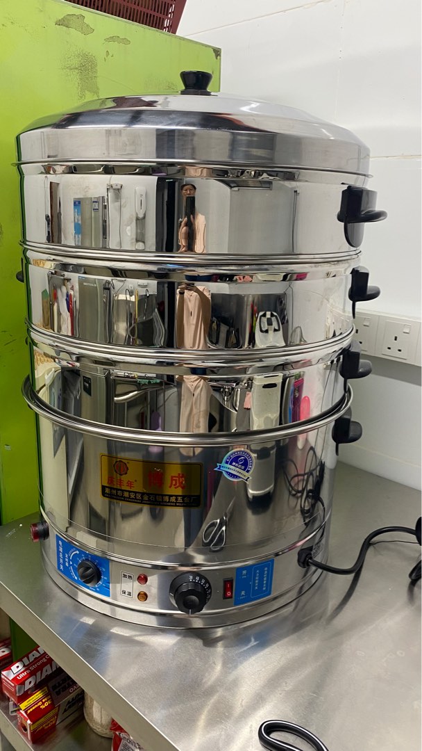 Commercial steamer Bao Dim sum 3 layer 52cm, TV & Home Appliances ...