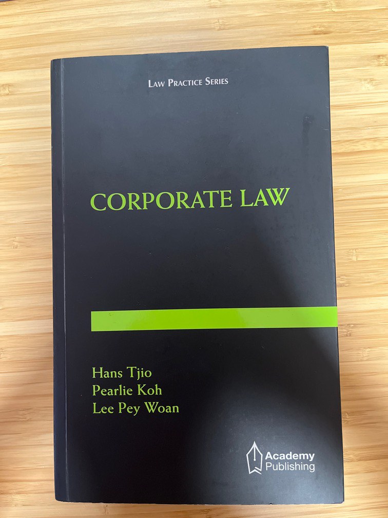 Corporate Law - Hans Tjio; Pearlie Koh; Lee Pet Woan, Hobbies & Toys ...