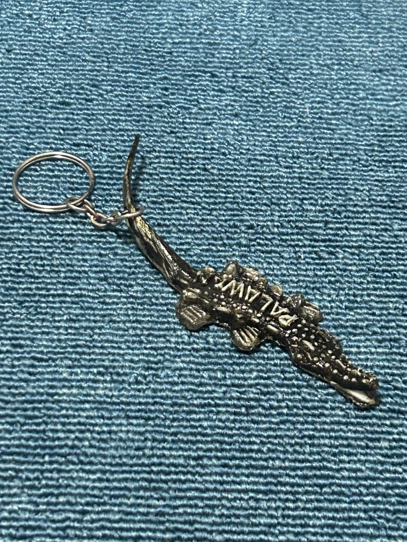 crocodile-shaped keychain souvenir from Palawan, Philippines ...