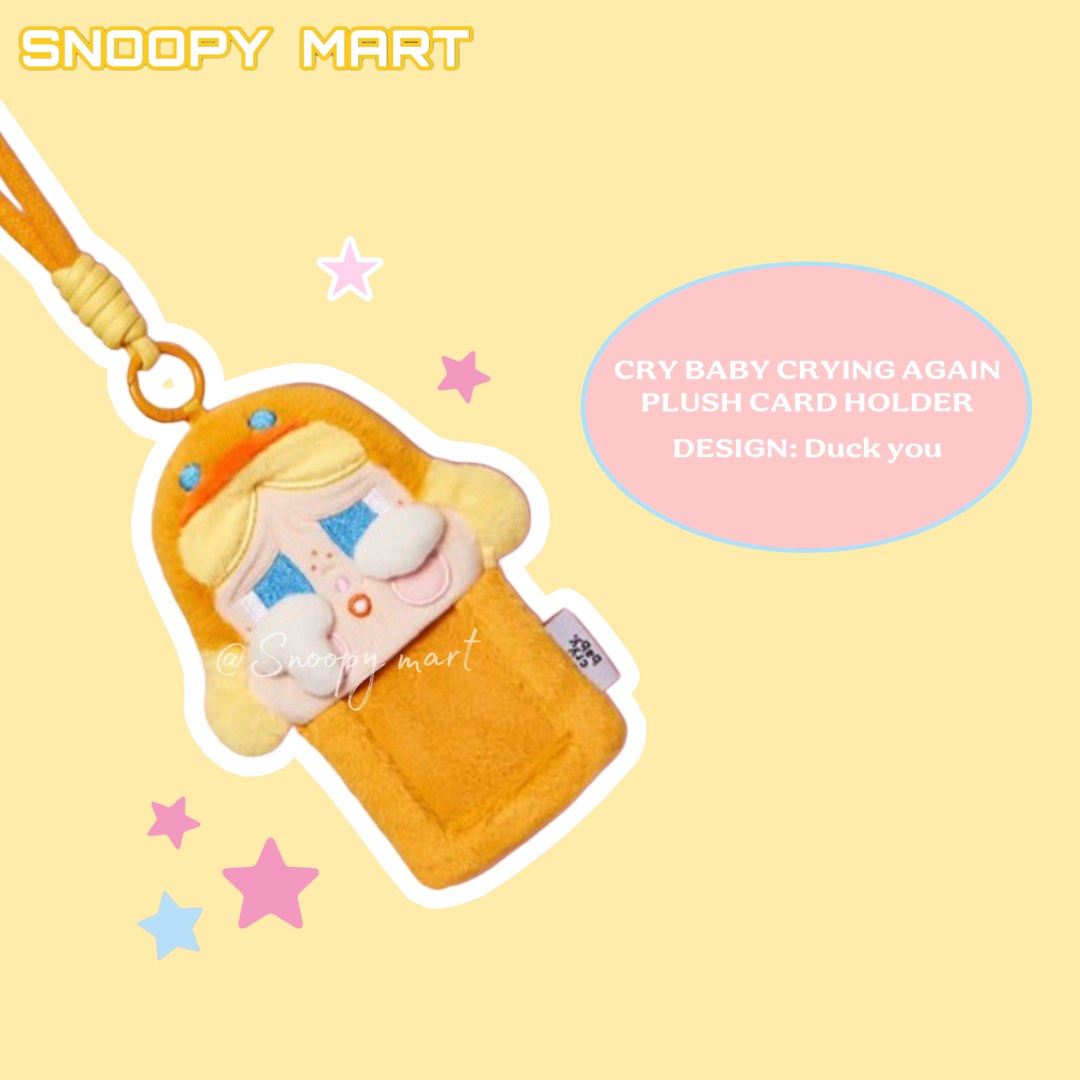 Crybaby crying again plush card holder, Hobbies & Toys, Toys & Games on ...