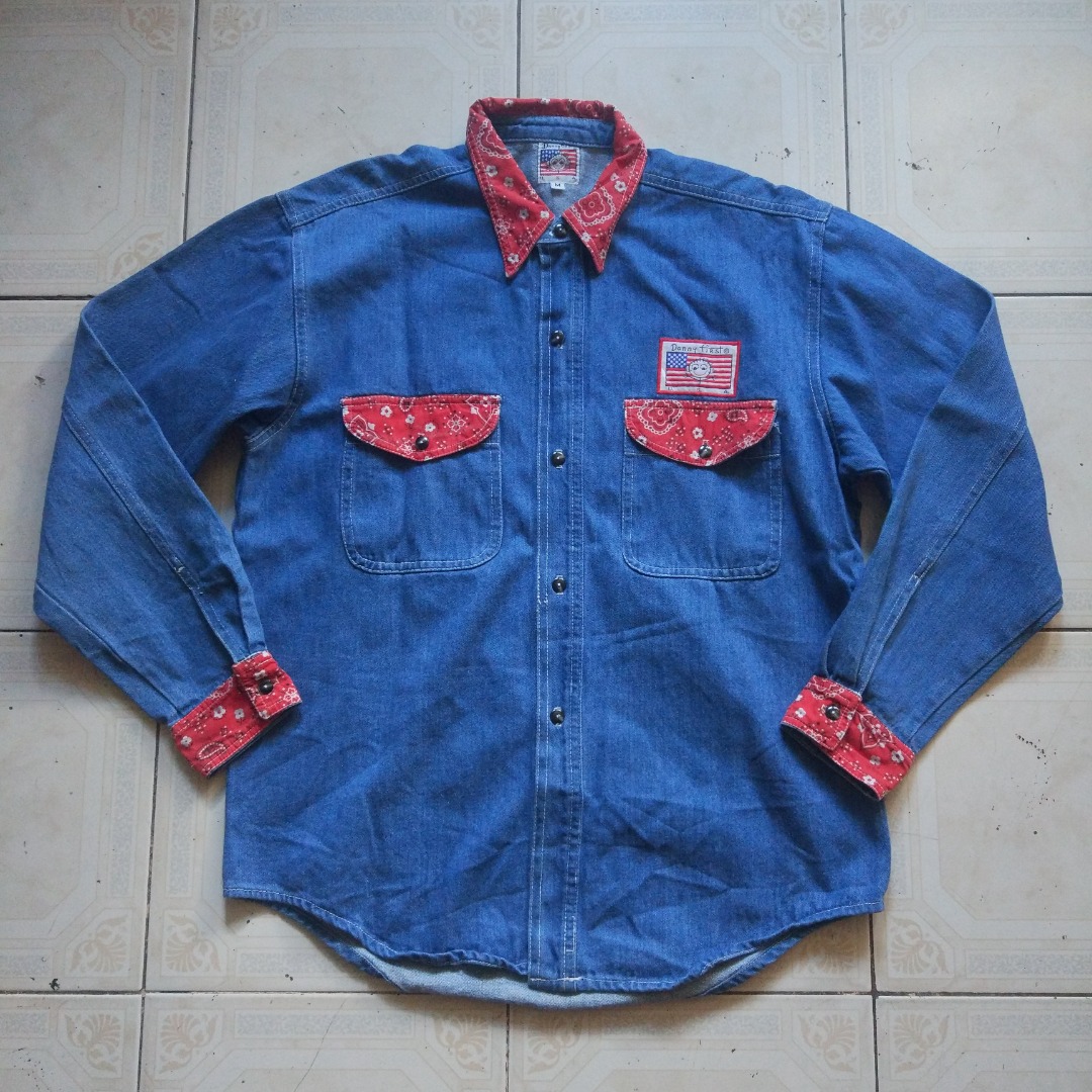 Danny First USA Longsleeve M, Men's Fashion, Tops & Sets, Formal Shirts ...
