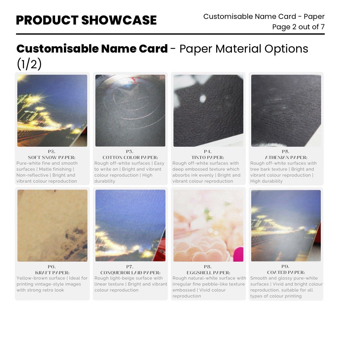 Custom Name Card Printing – Paper PVC Metal Business Cards Corporate ...