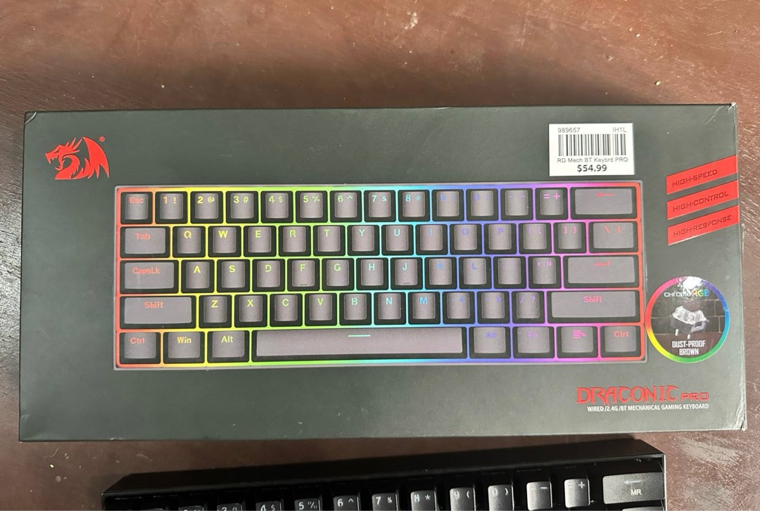 Draconic k530 pro black (brown switches) Mechanical Keyboard, Computers & Tech, Parts ...