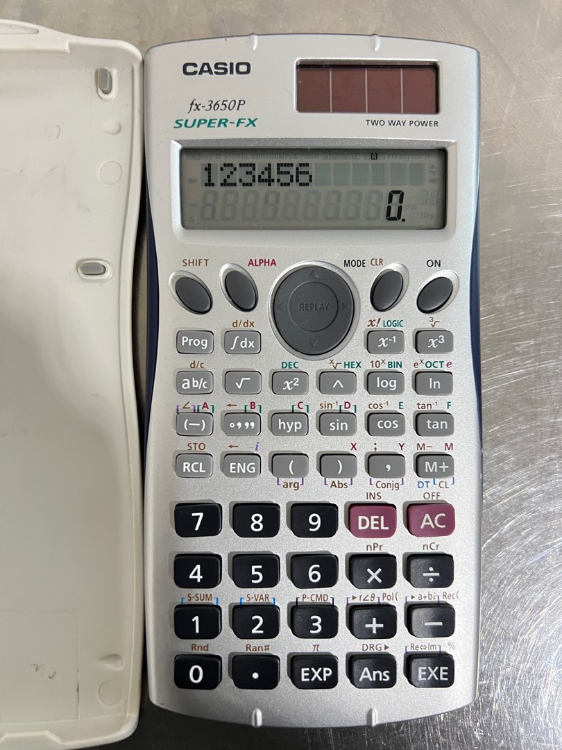 Excellent Casio fx-3650P SUPER-FX Scientific Calculator w/ Cover ...