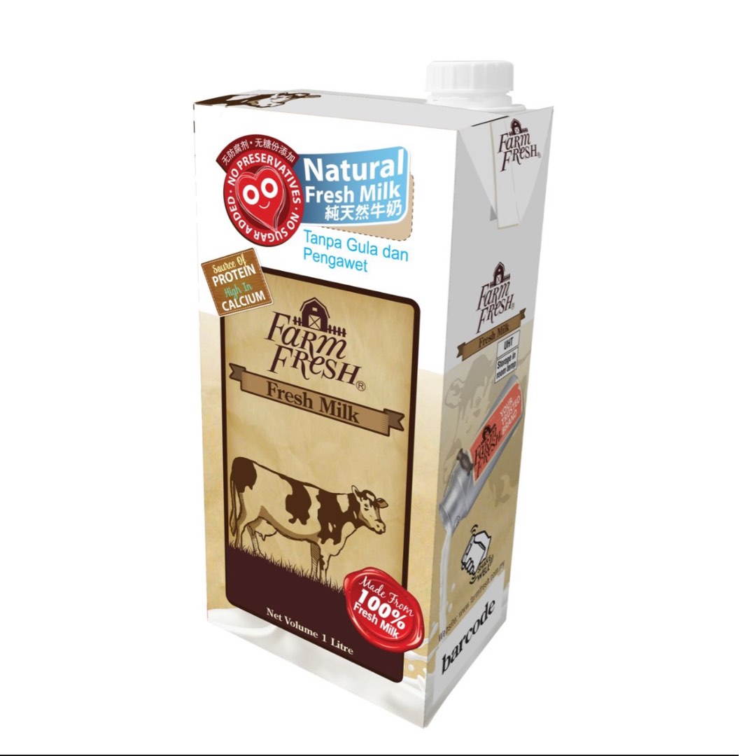 Farm Fresh UHT Milk x 12, Food & Drinks, Other Food & Drinks on Carousell