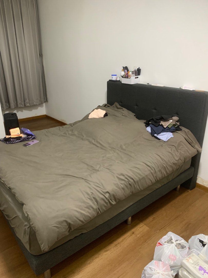 Free queen size bed frame with mattress, Furniture & Home Living ...