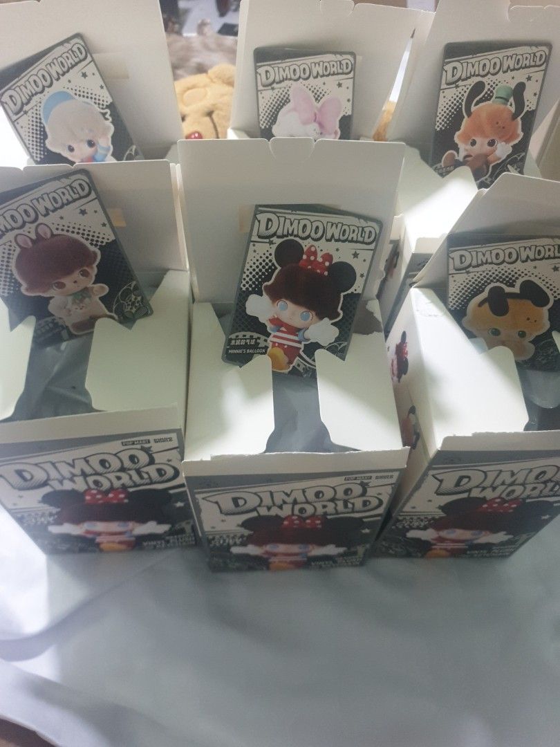 Full whole set! Dimoo World Disney Popmart BNIF plush pendant chip and ...