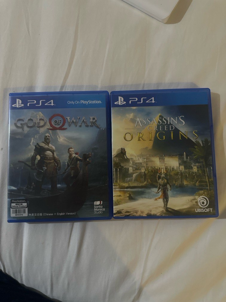 GOW & Assassin’s Creed PS4 Bundle, Video Gaming, Video Games ...