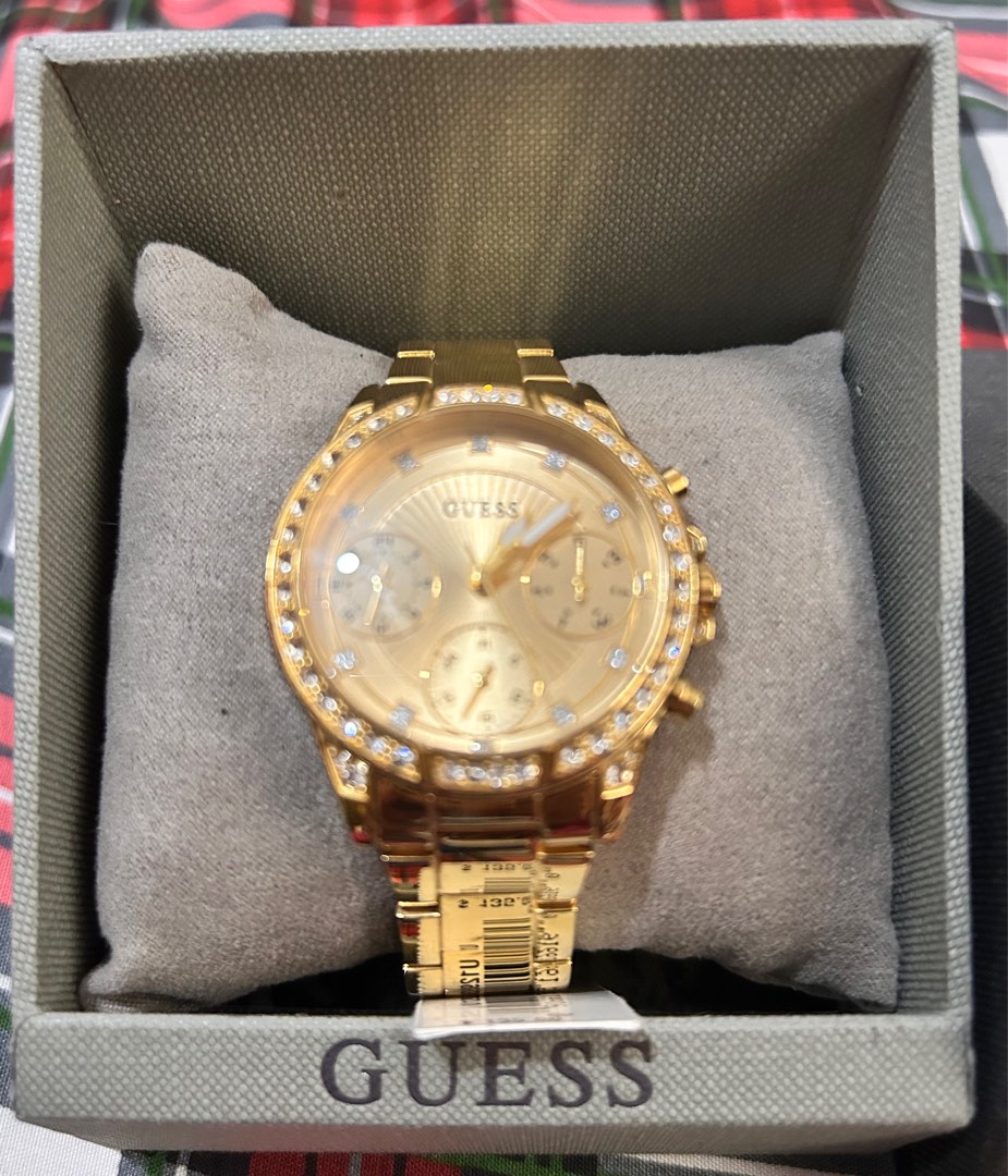 Guess Gold Watch, Women's Fashion, Watches & Accessories, Watches on ...