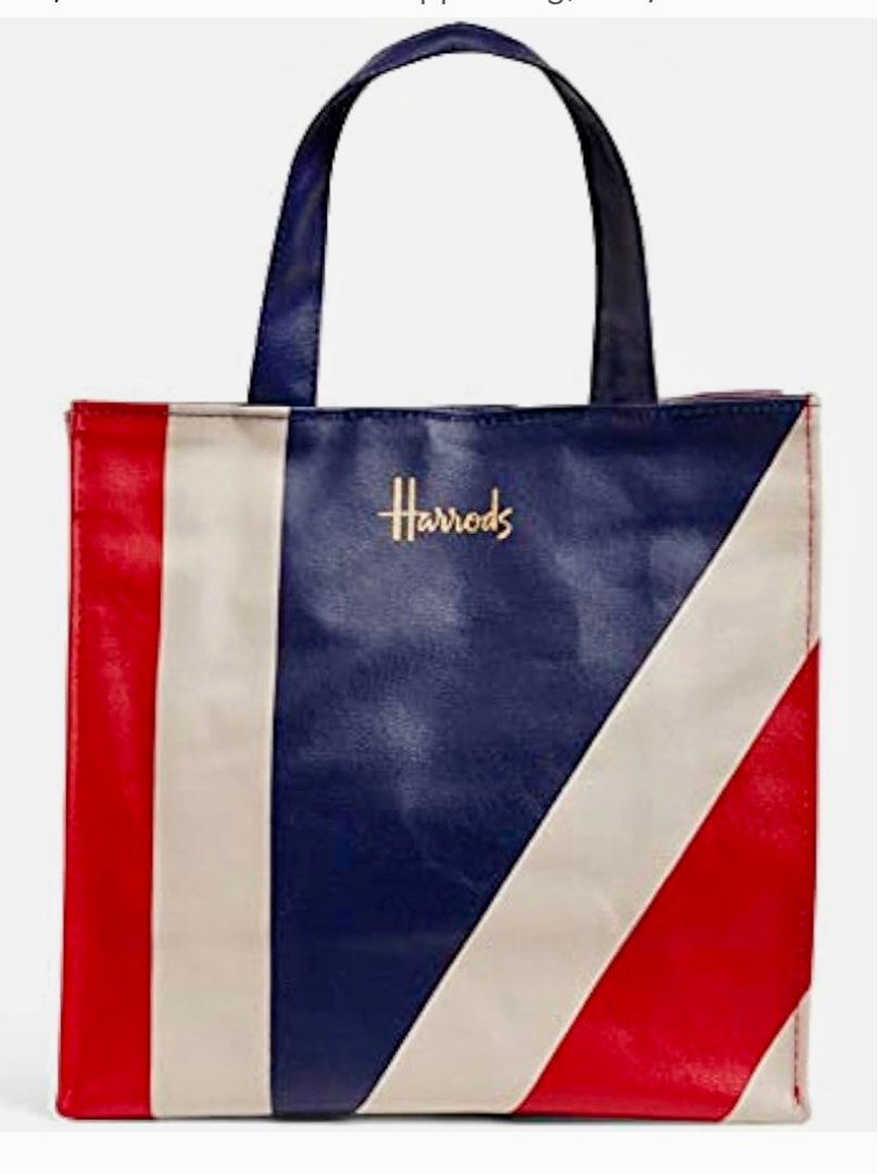Harrods UK London Union Jack Tote Bag Small, Women's Fashion, Bags & Wallets, Tote Bags on Carousell
