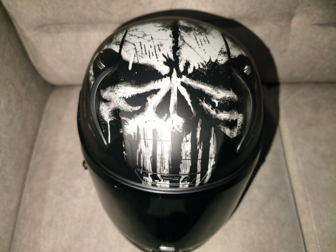 HJC Rpha 11 Punisher Fullface Helmet (Marvel), Auto Accessories on ...