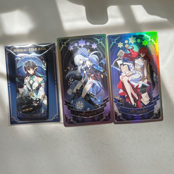 HSR fable of the stars / tarot card & badge / dan heng himeko jingliu ...