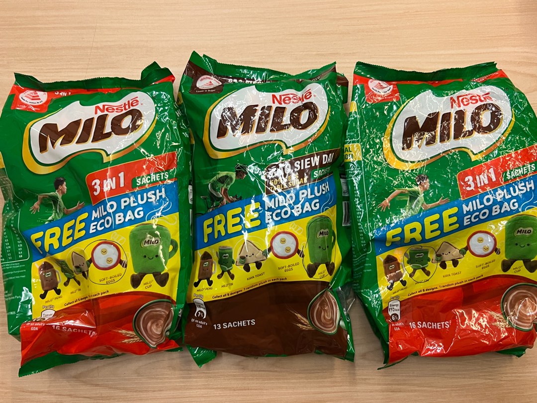 Incl tracked mail Milo Plush Egg Milo Tin milo cup kaya toast, Food ...