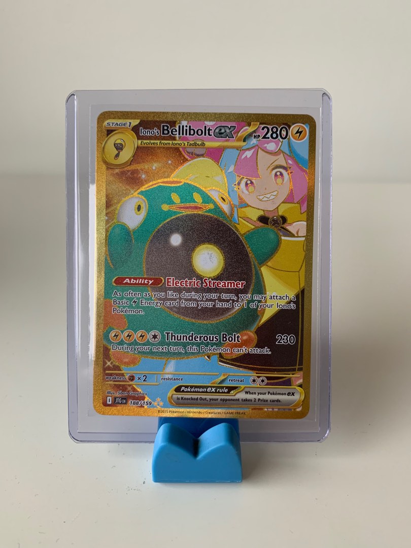 Iono's Bellibolt ex 188/159 - Pokemon Journey Together - Rare Gold Holo ...