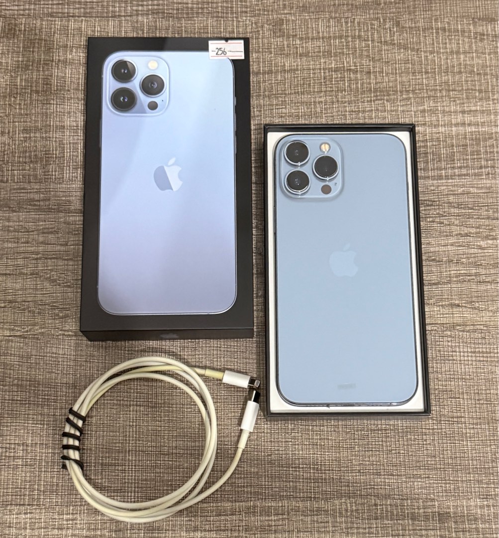 Iphone 13 Pro Max PM 256GB Sierra Blue Ex Digimap, Telepon Seluler ...