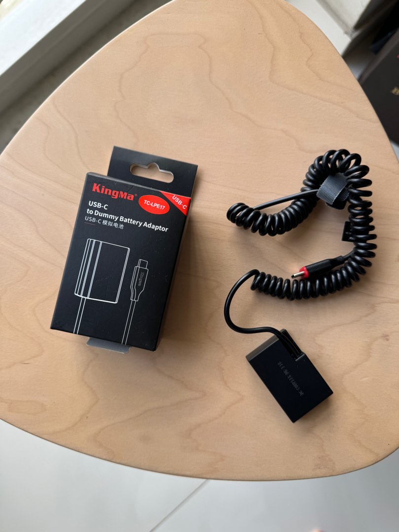 Kingma LP-E17 Dummy Battery (USB-C), Photography, Photography Accessories, Batteries & Chargers ...