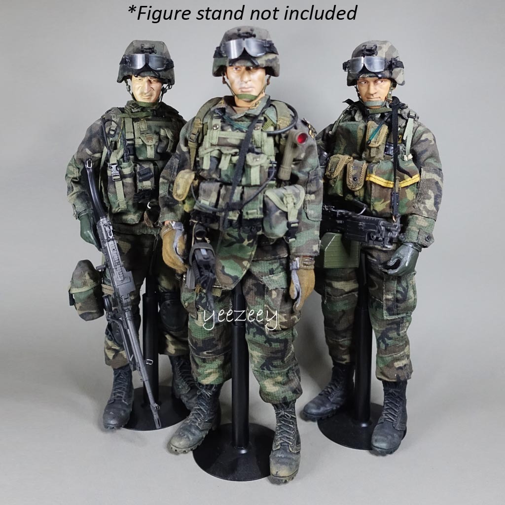 Kitbash 1/6 US Army Ranger Team Set of 3 in Woodlands Camo (Read ...