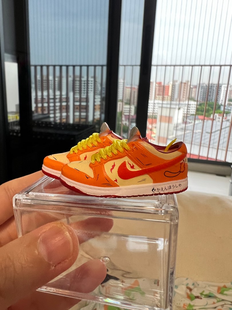 Labubu v1 Charmander Nike shoes, Hobbies & Toys, Toys & Games on Carousell