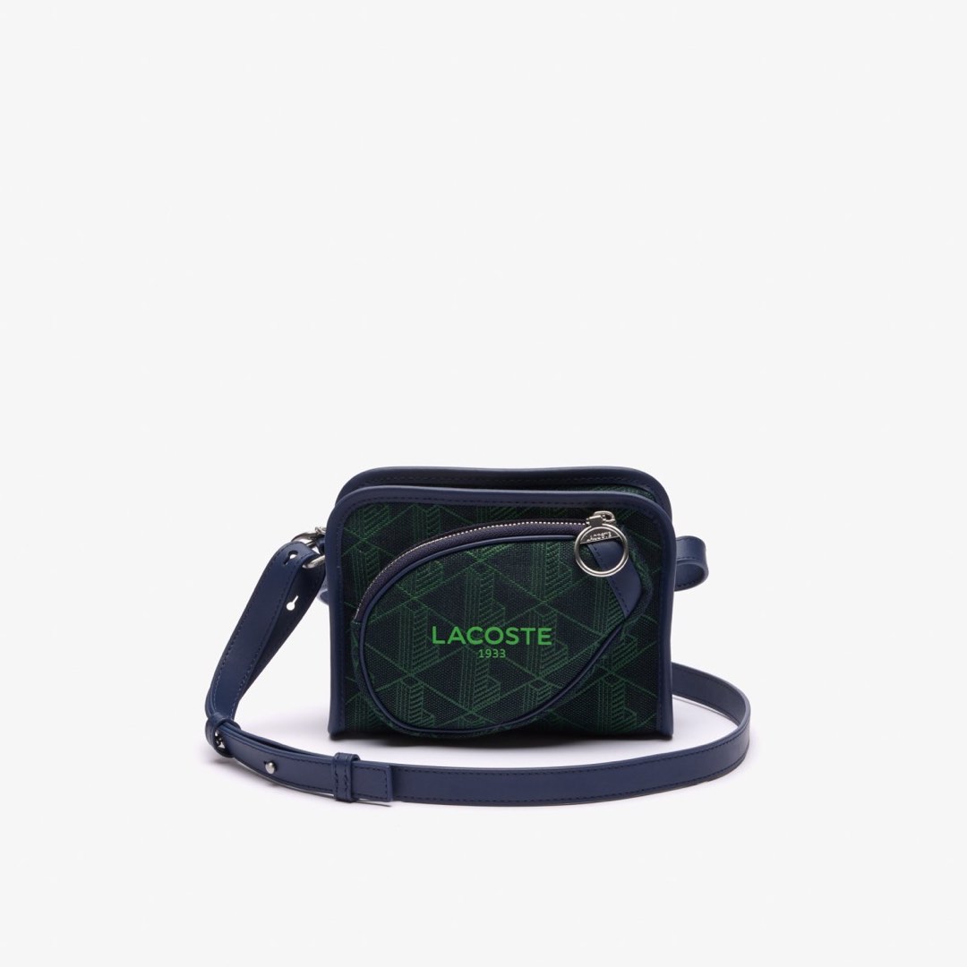 Lacoste Heritage Jacquard Monogram Shoulder Bag, Women's Fashion, Bags ...