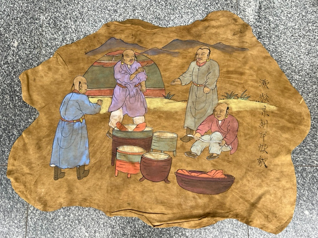 辽金时期——手工羊皮画（胡人）Liao and Jin Dynasties - Handmade Sheepskin Painting (Hu ...
