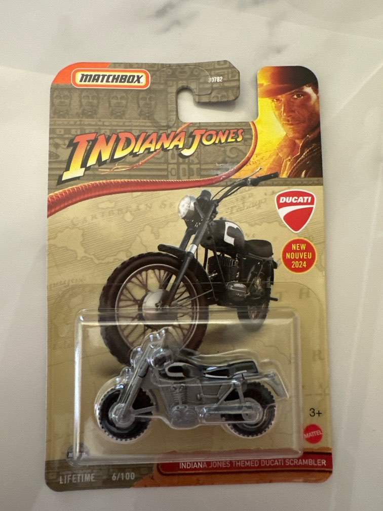 Matchbox Indiana Jones Ducati Scrambler, Hobbies & Toys, Toys & Games ...