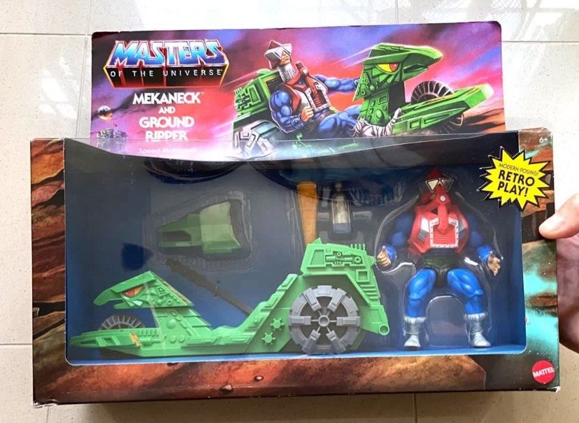 Mattel 2022 Retro Play MOTU Masters of the Universe Mekaneck & Ground ...