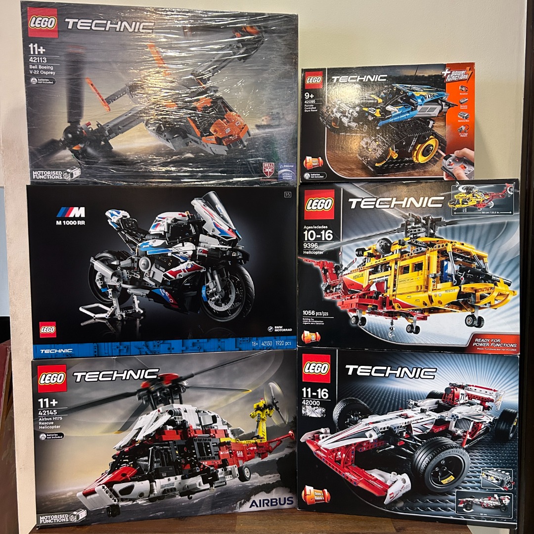 *May25 Sale* (6 sets) (Technic) MISB Lego 9396 42095 42108 42113 42130 ...