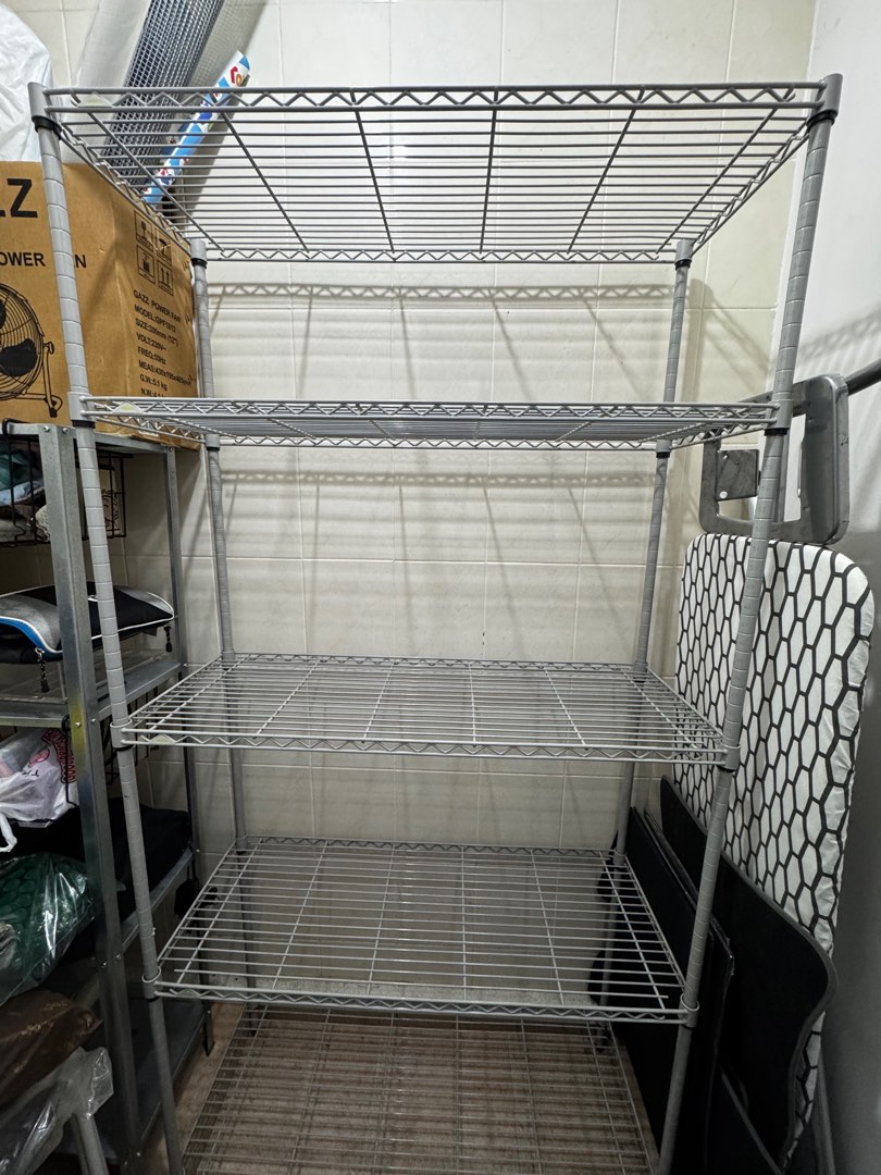 Menova heavy duty multi storey metal rack, Furniture & Home Living ...