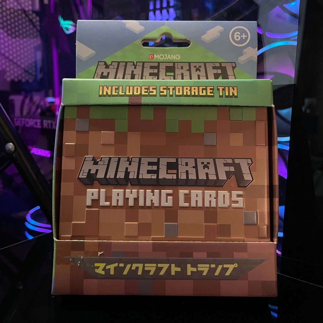 Minecraft Playing Cards from Japan, Hobbies & Toys, Toys & Games on Carousell