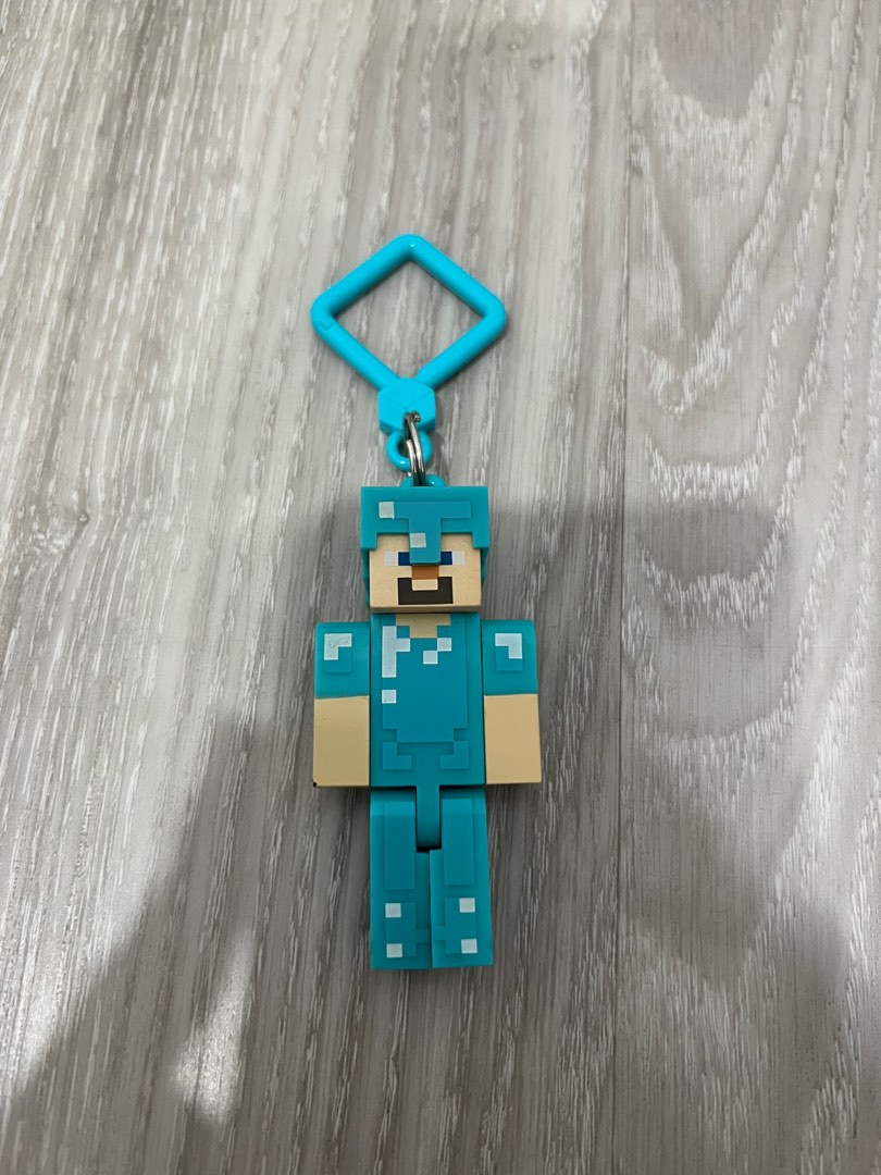 Minecraft Steve Keychain, Hobbies & Toys, Toys & Games on Carousell