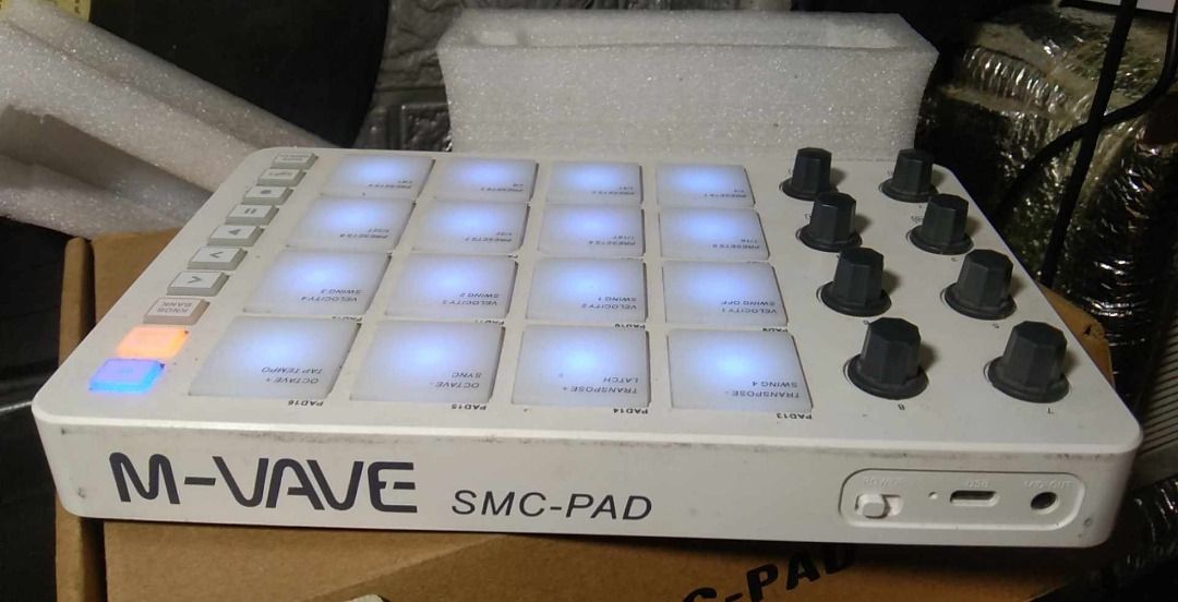 M-VAVE SMC-PAD , USB-C and portable design Wireless MIDI Controller ...